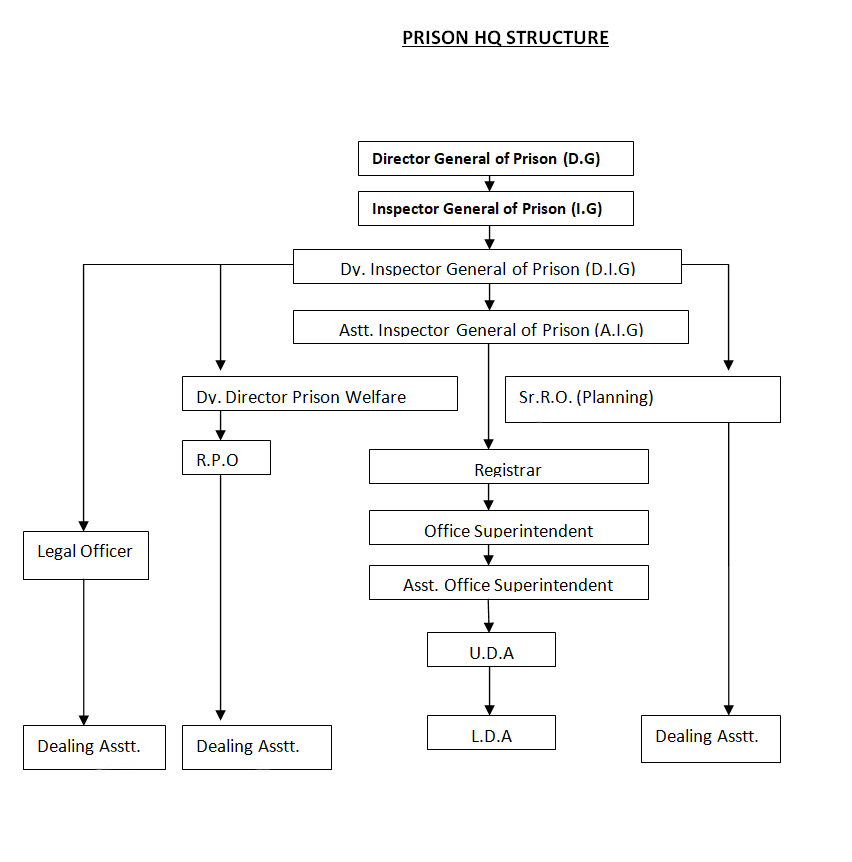 HQ Organizational Chart – Directorate of Prisons